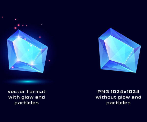 ArtStation - Gems icon Vector Set | Game Assets