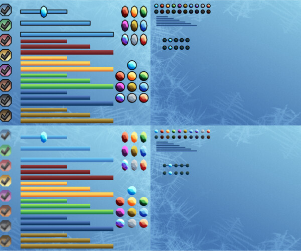 ArtStation - Winter Ice GUI | Game Assets