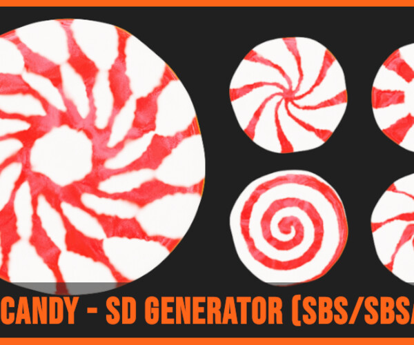 ArtStation - Stylized Candy Generator | Game Assets