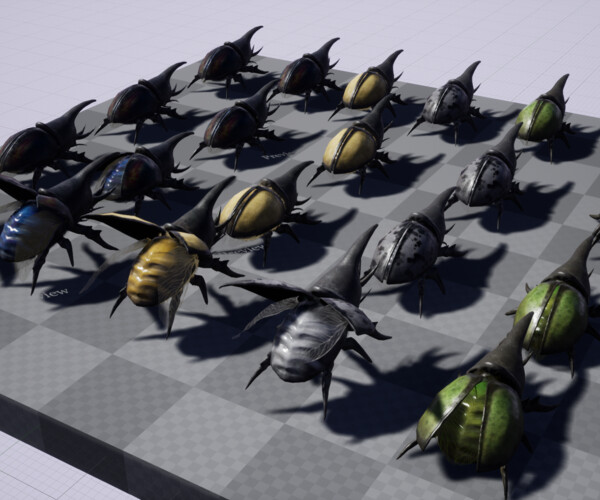 ArtStation - Rhinoceros beetle | Game Assets
