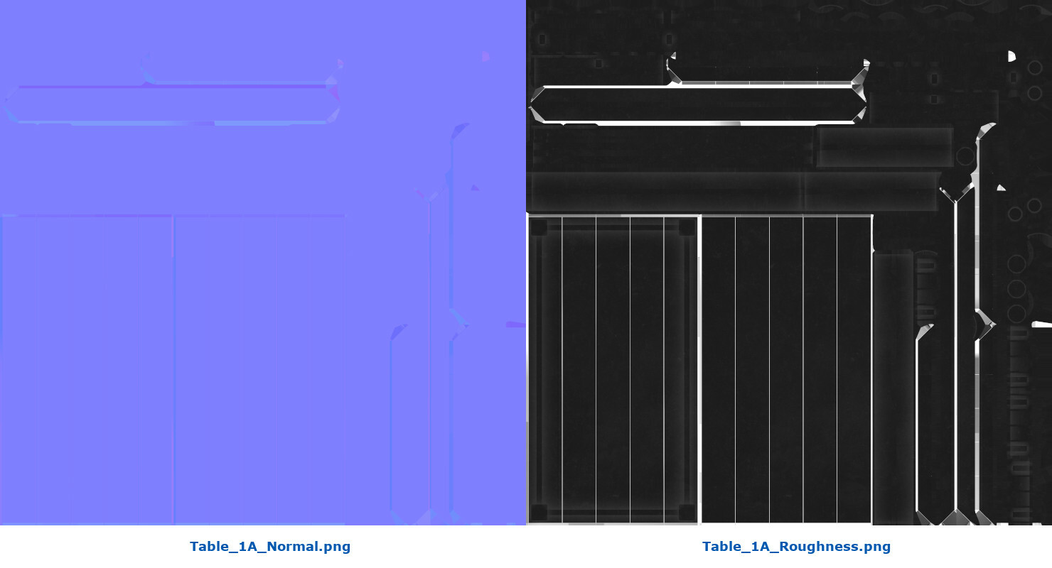 ArtStation - Table 1A | Game Assets