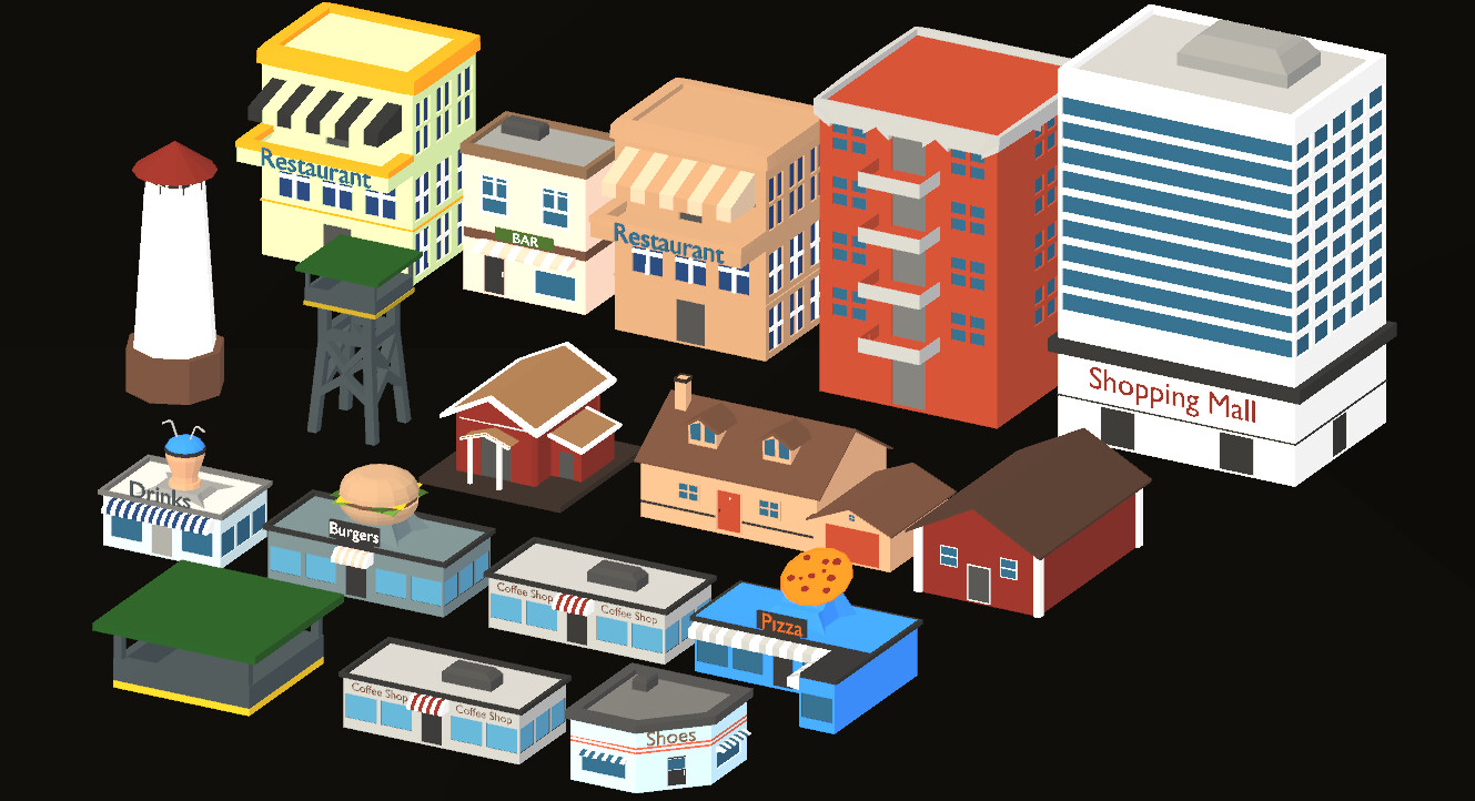 ArtStation - Mini Low Poly Pack | Game Assets