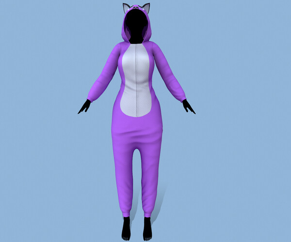 Artstation Kigurumi Cat 4 Game Assets