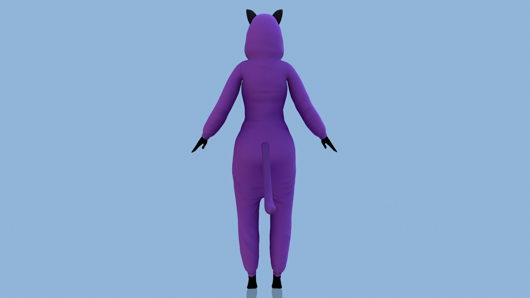 Artstation Kigurumi Cat 4 Game Assets