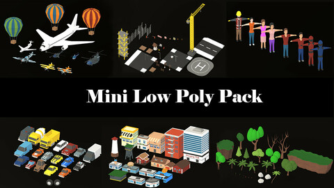 ArtStation - Mini Low Poly Pack | Game Assets