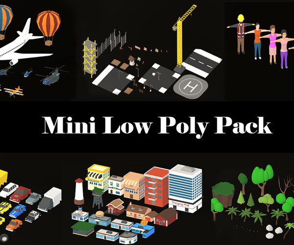 ArtStation - Mini Low Poly Pack | Game Assets