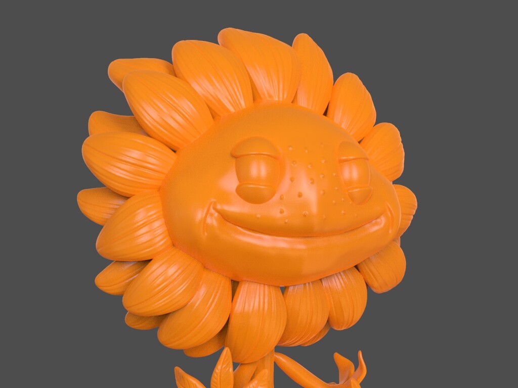 ArtStation - Sunflower and ZBrush timelapse | Game Assets