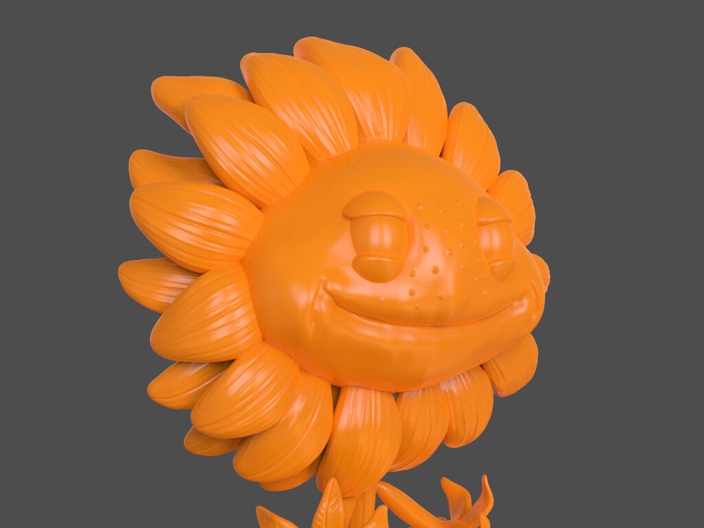 ArtStation - Sunflower and ZBrush timelapse | Game Assets