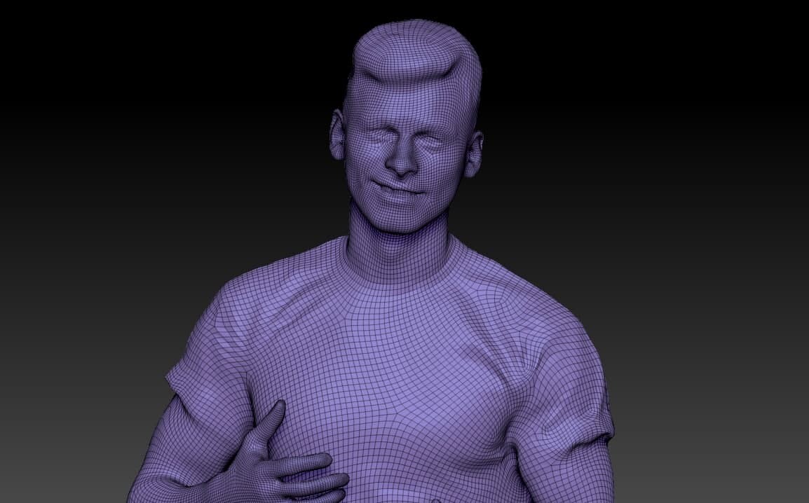 ArtStation - Handsome sporty man smiling 244 | Game Assets