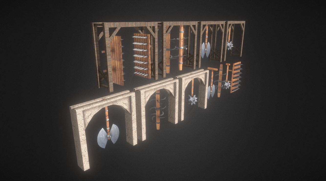 ArtStation - Dungeon traps Kit | Game Assets