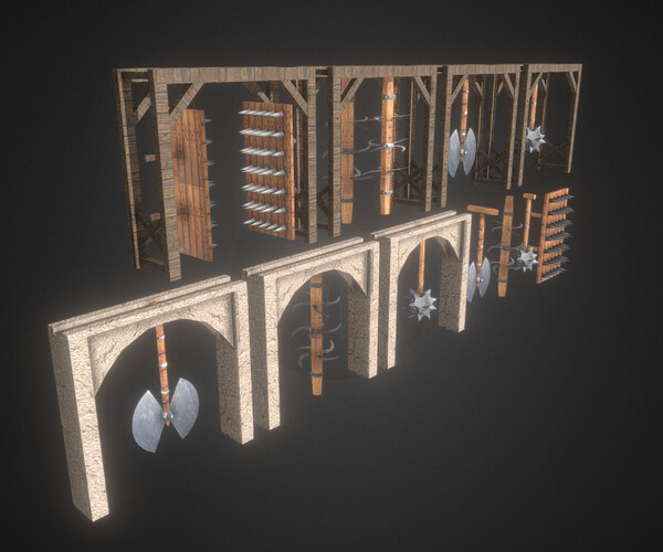 ArtStation - Dungeon traps Kit | Game Assets