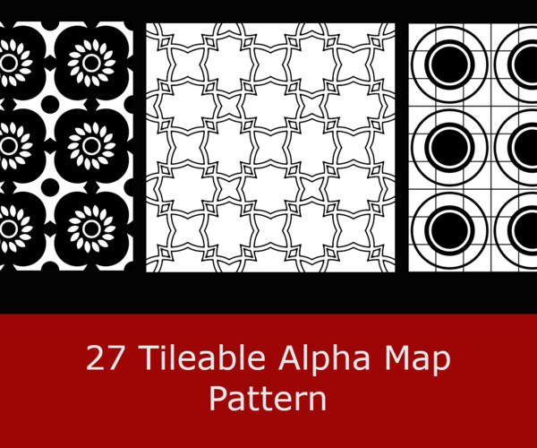 ArtStation - 27 seamless Alpha Map | Brushes