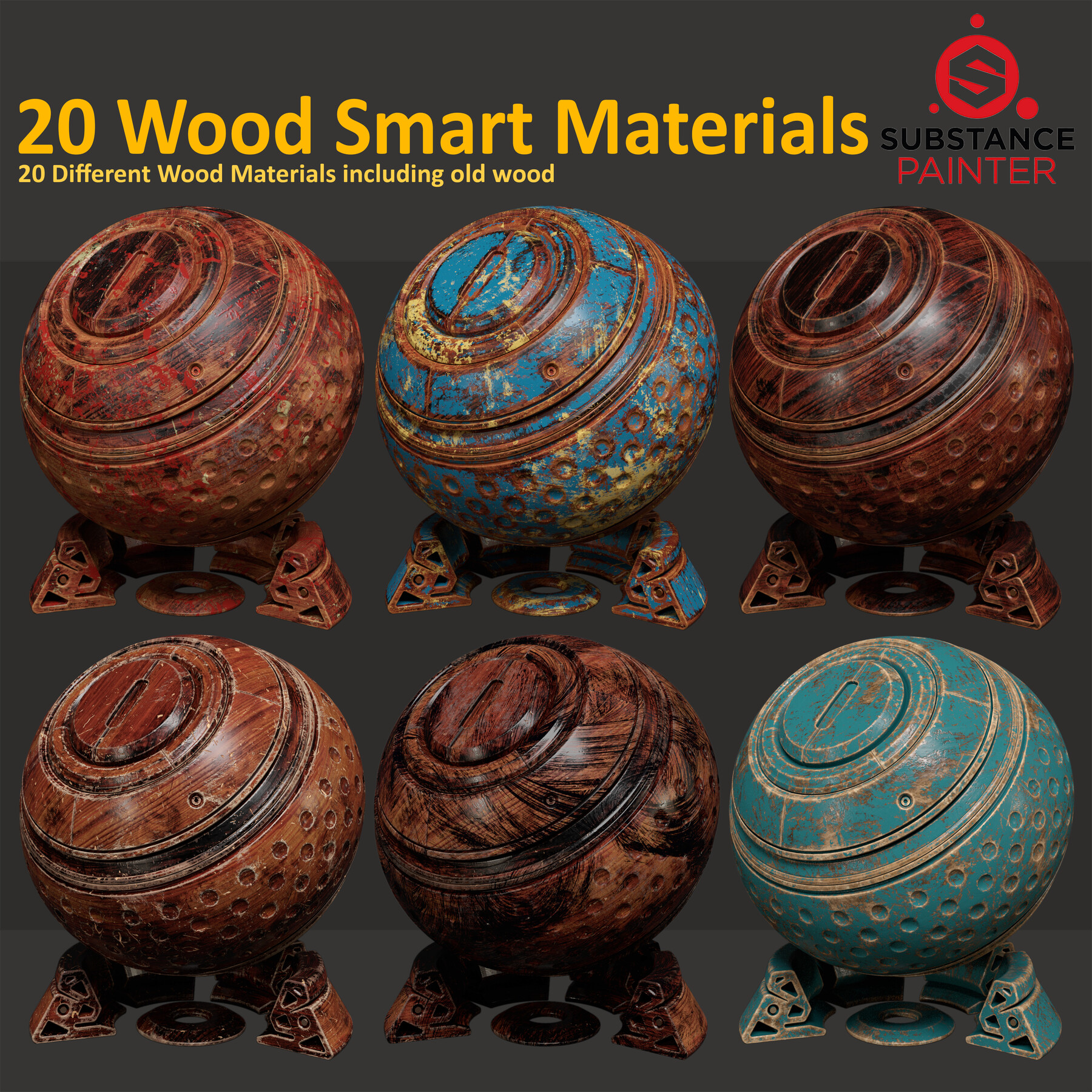 ArtStation - 20 Wood Smart Materials - Vol 2 | Resources