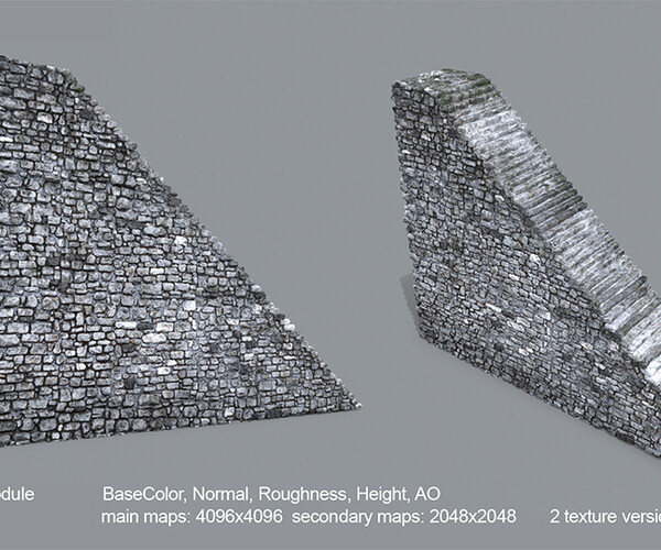 ArtStation - Modular Medieval Wall Set for Concept Art and Illustration ...