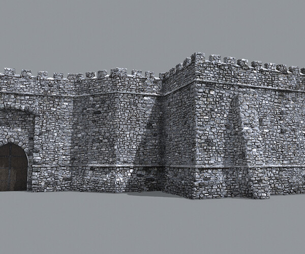 ArtStation - Modular Medieval Wall Set for Concept Art and Illustration ...