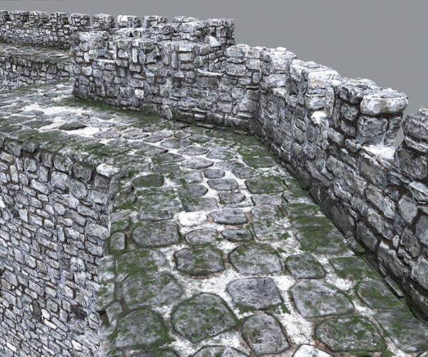 ArtStation - Modular Medieval Wall Set for Concept Art and Illustration ...