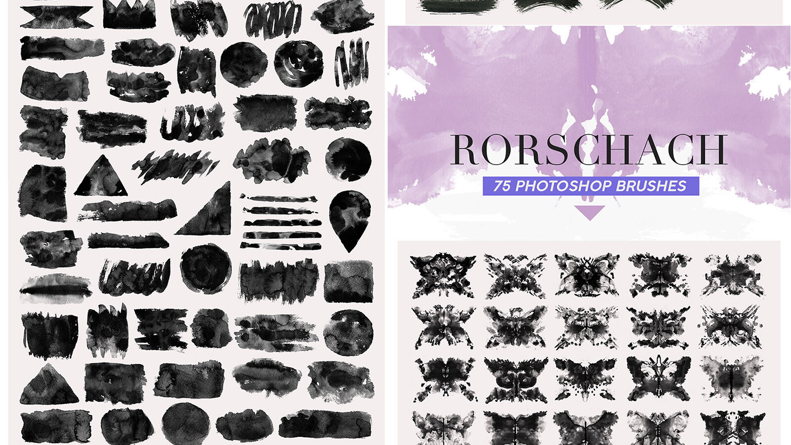 ArtStation - 487 Ink Shapes & Strokes Photoshop Brushes + PNG's | Brushes