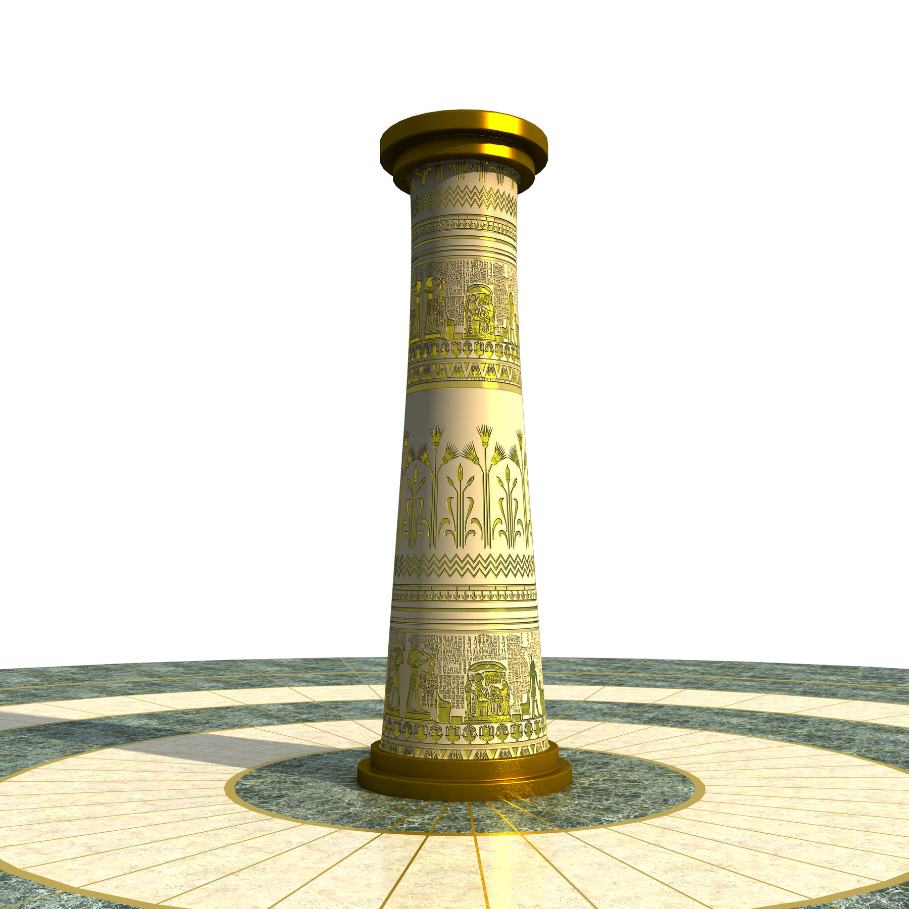 ArtStation - Egyptian Pharonic Column 01 | Resources
