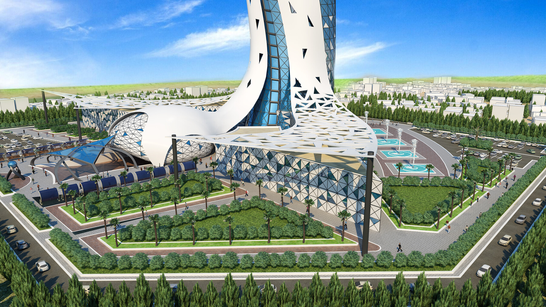 ArtStation - Organic-Parametric Skyscraper - Project 01 | Resources