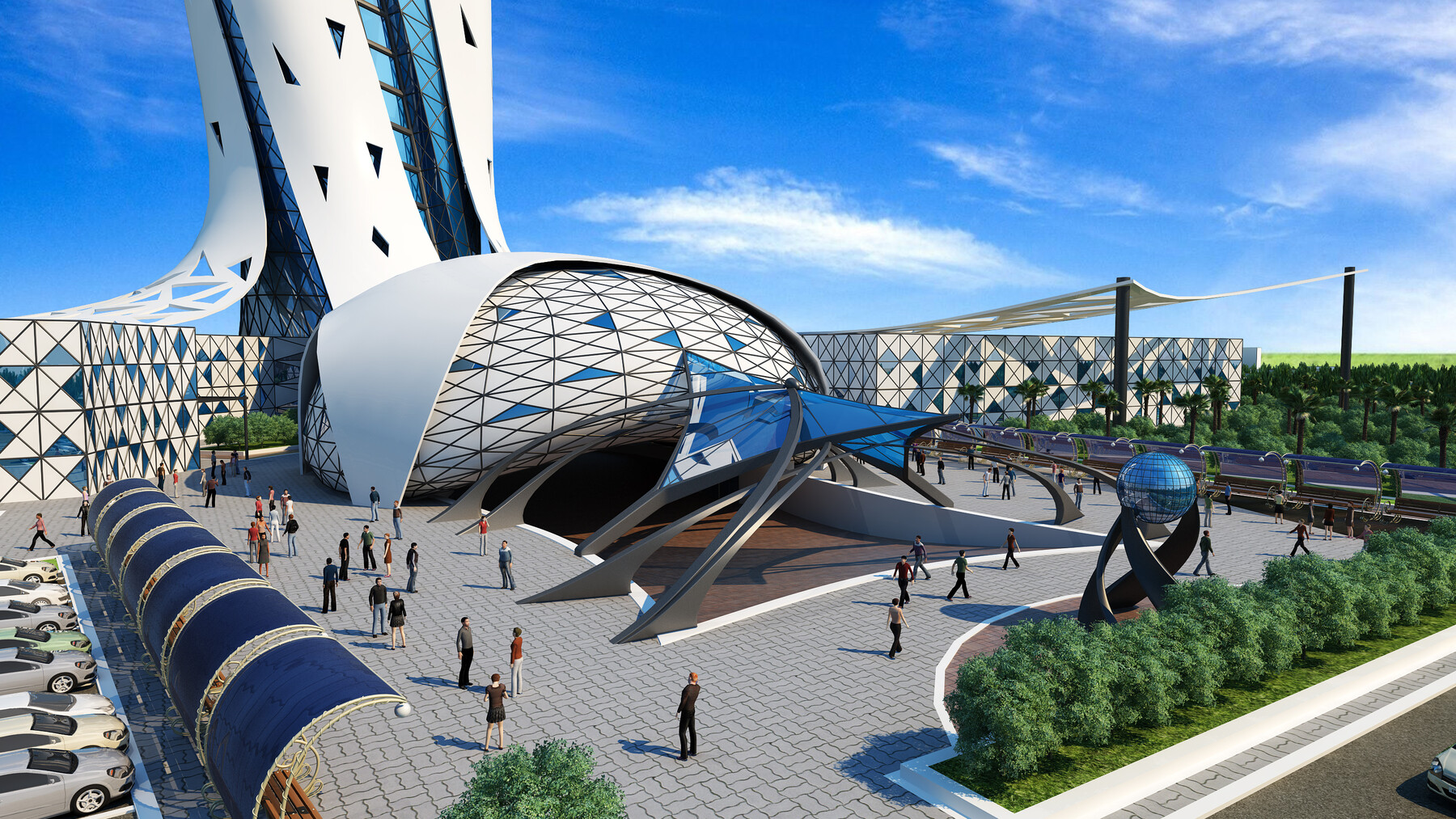 ArtStation - Organic-Parametric Skyscraper - Project 01 | Resources