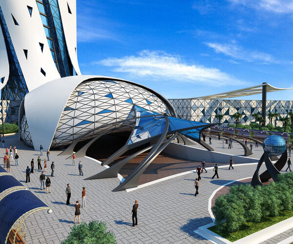 ArtStation - Organic-Parametric Skyscraper - Project 01 | Resources