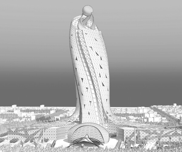 ArtStation - Organic-Parametric Skyscraper - Project 01 | Resources