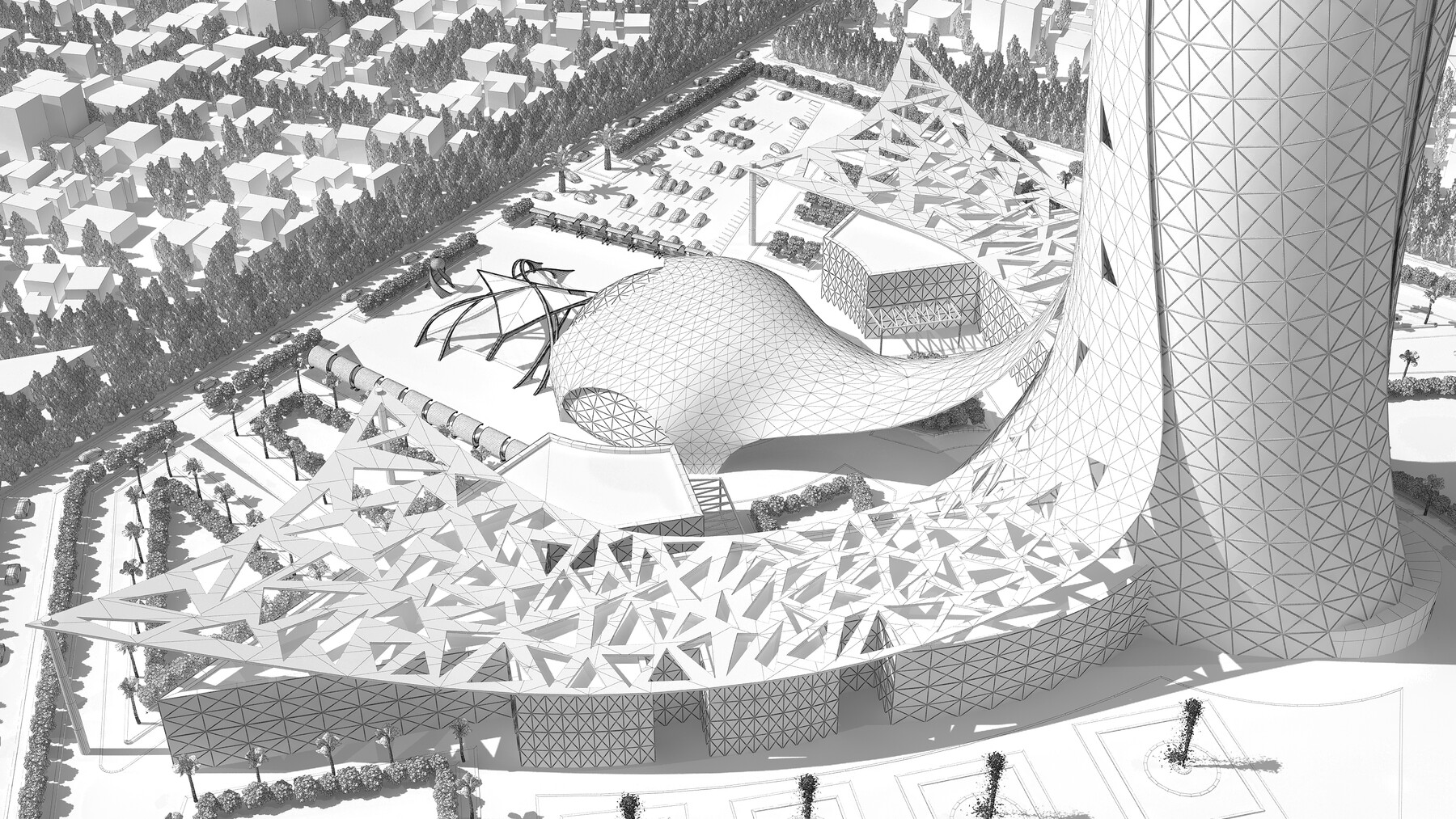 ArtStation - Organic-Parametric Skyscraper - Project 01 | Resources