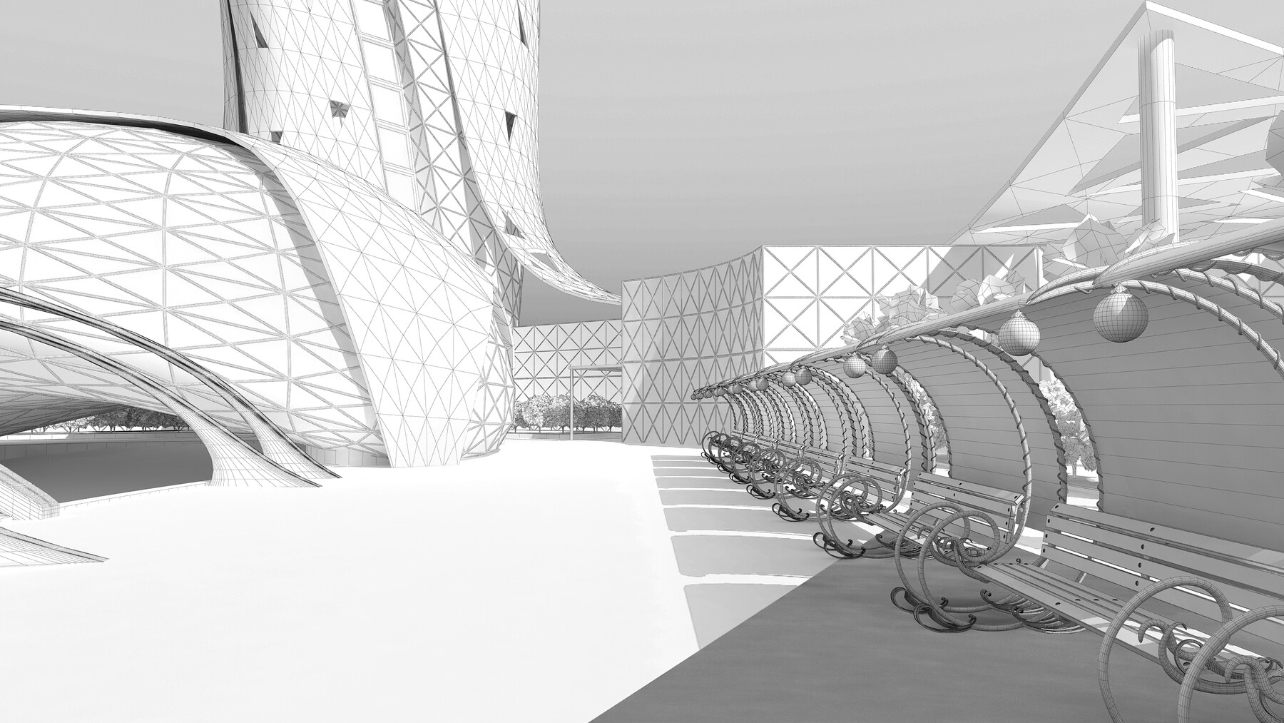 ArtStation - Organic-Parametric Skyscraper - Project 01 | Resources