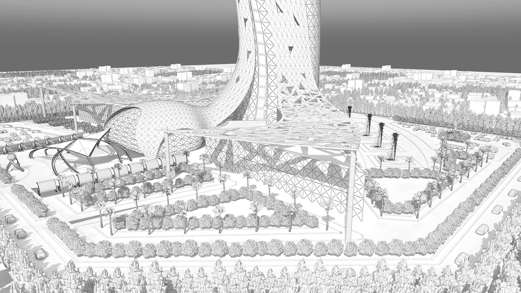 ArtStation - Organic-Parametric Skyscraper - Project 01 | Resources