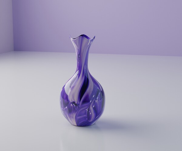 ArtStation - Violet Flower Vase | Resources