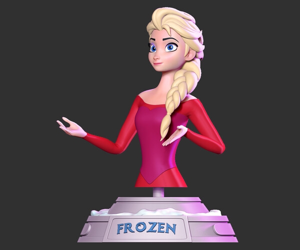 ArtStation - Elsa bust | Resources