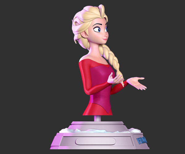 ArtStation - Elsa bust | Resources
