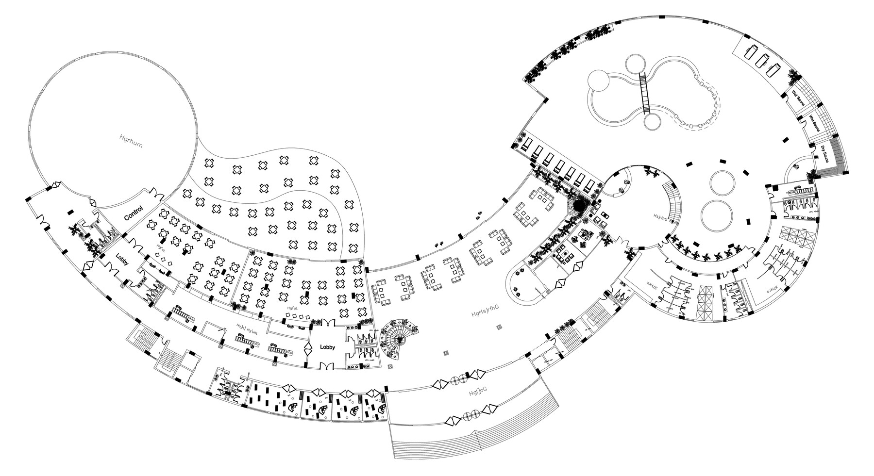 ArtStation - Organic Curve Hotel - 3Ds Files - 2Ds Plans | Resources