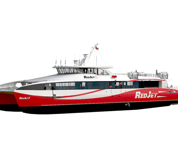 ArtStation - Red Jet 7 Passenger ferry | Resources