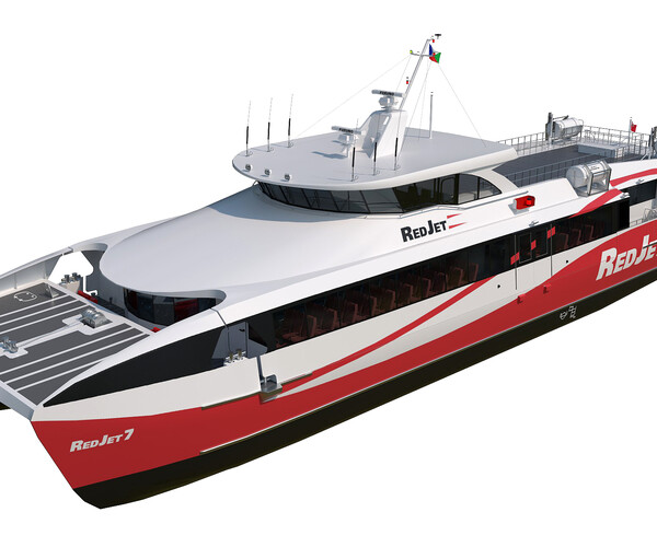 ArtStation - Red Jet 7 Passenger ferry | Resources