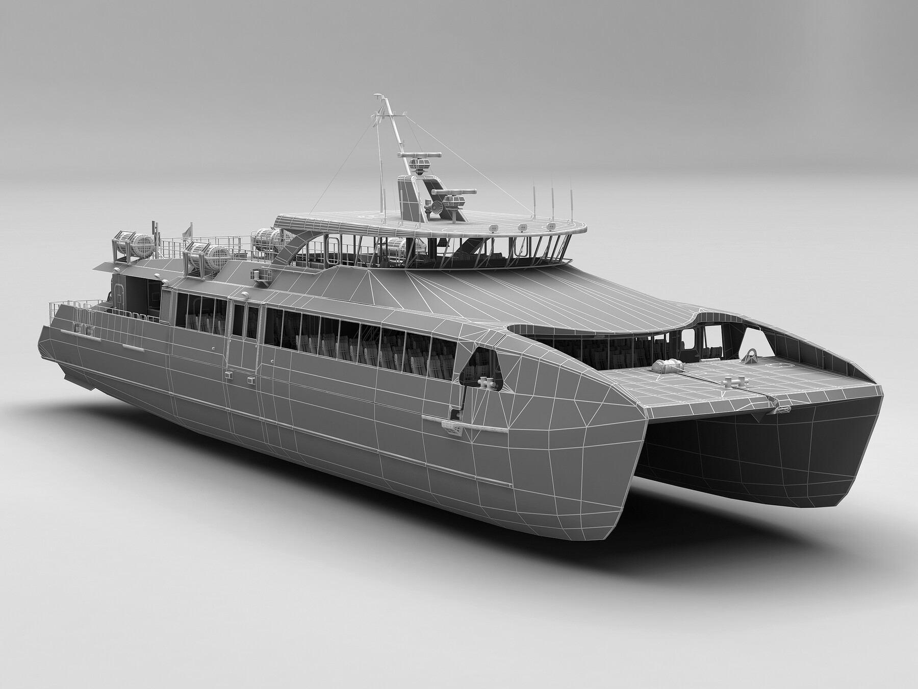ArtStation - Red Jet 7 Passenger ferry | Resources