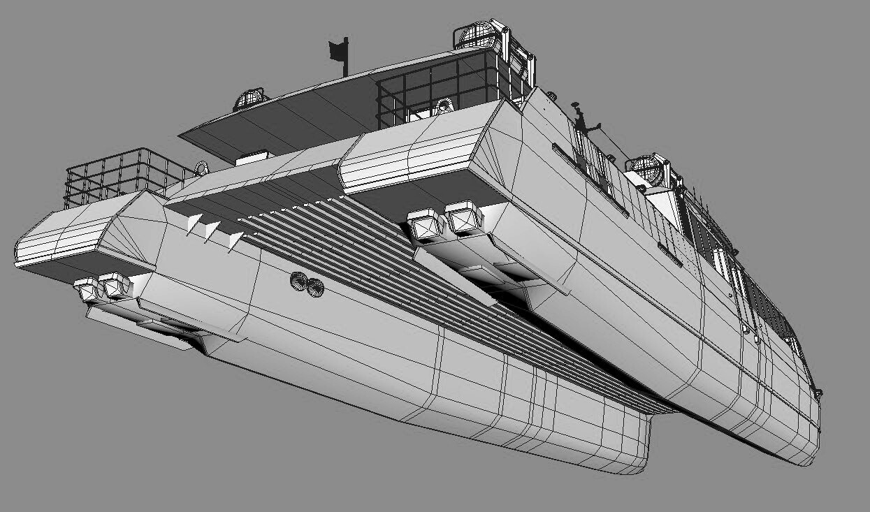 ArtStation - Red Jet 7 Passenger ferry | Resources