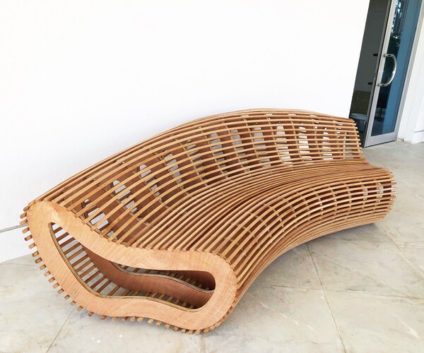 ArtStation - Curved Bench Parametric | Resources