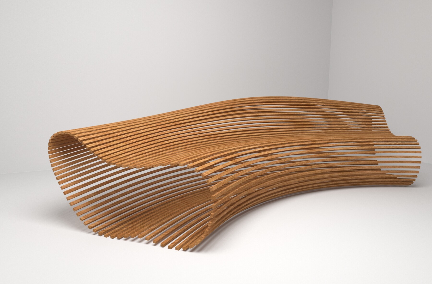 ArtStation - Curved Bench Parametric | Resources