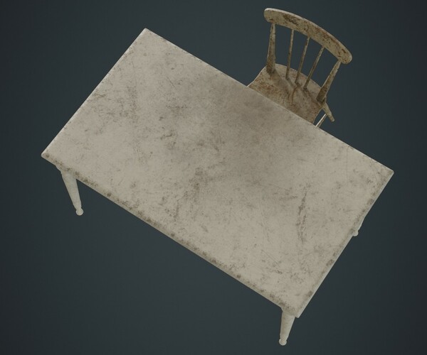 ArtStation - Table And Chair 2C | Game Assets