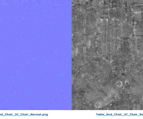 ArtStation - Table And Chair 2C | Game Assets