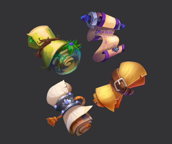 ArtStation - Scroll Icons Pack | Game Assets