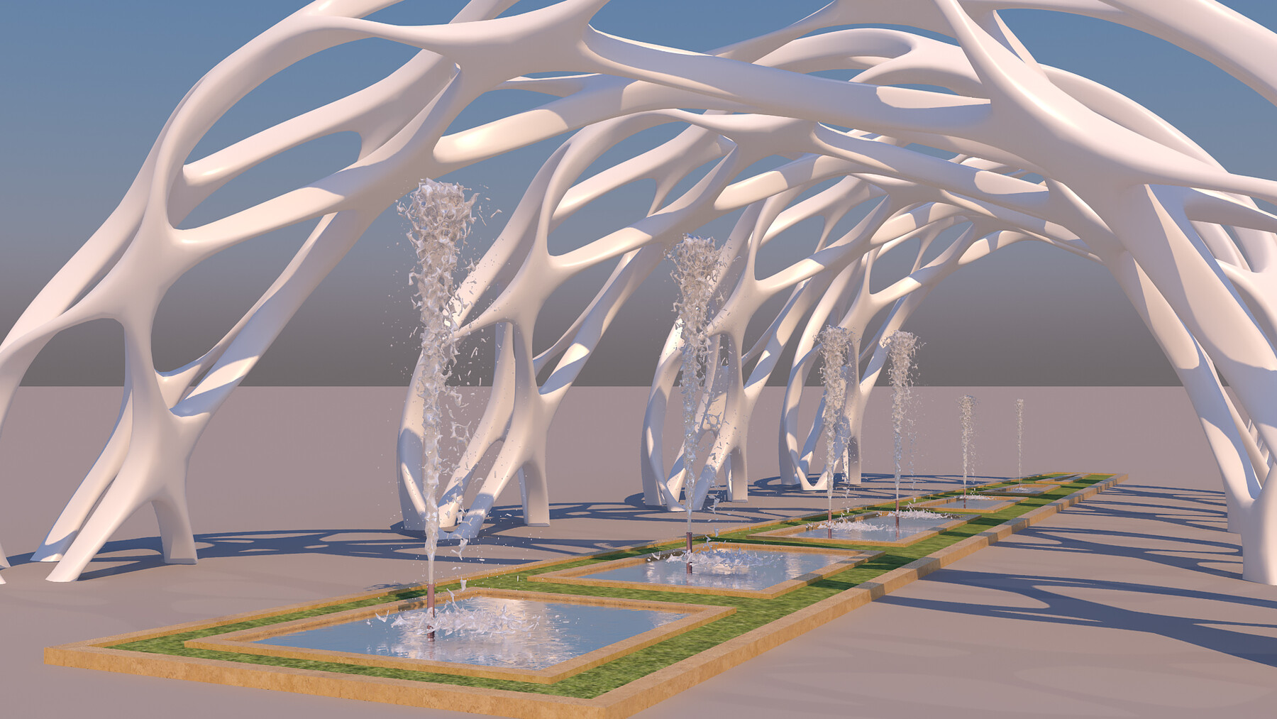 ArtStation - Organic Fountain Pathway | Resources