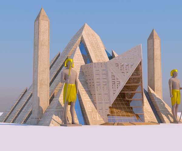 ArtStation - Modern Egyptian Pyramids | Resources