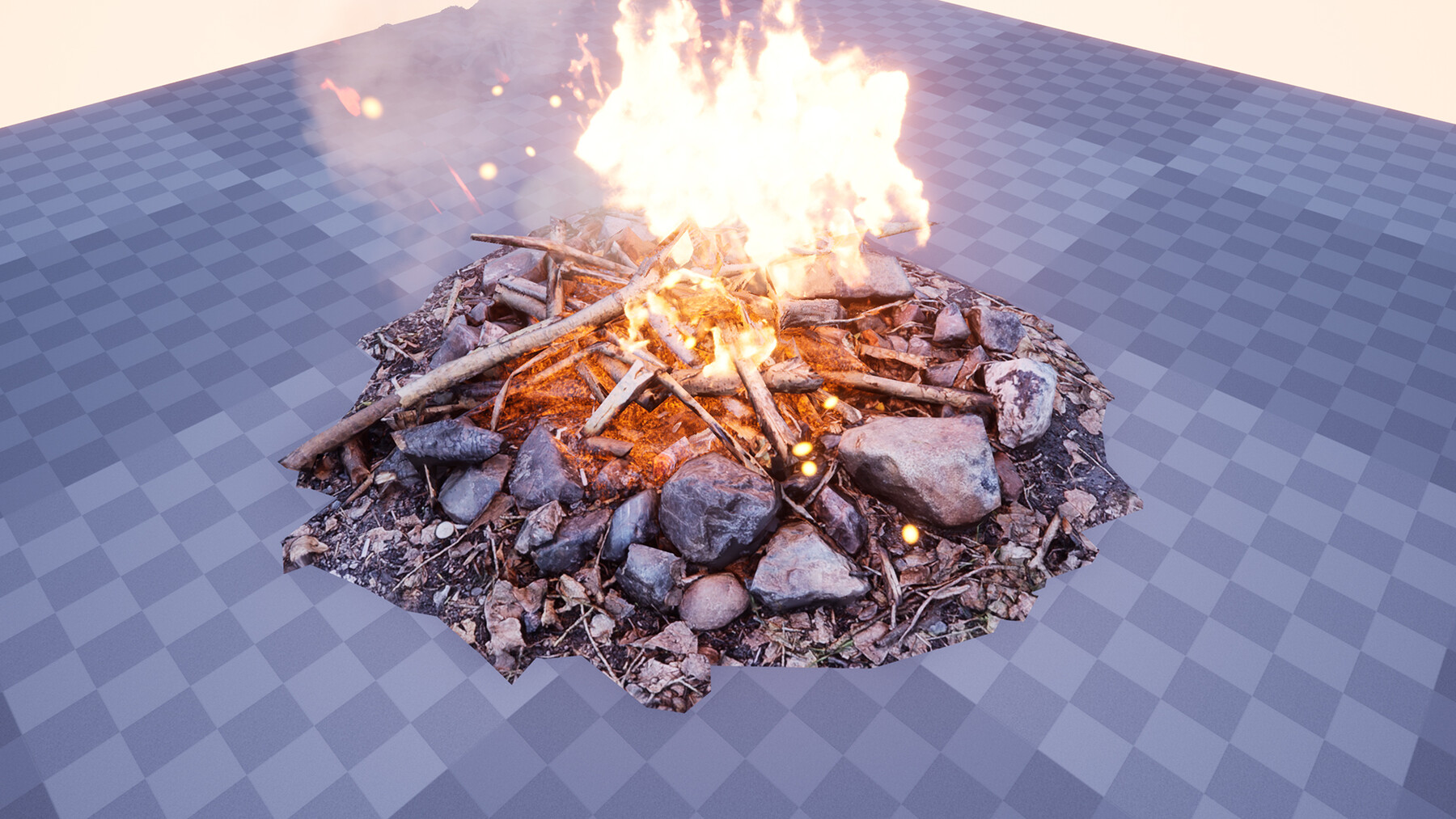 ArtStation - SCANNED BONFIRES AND STUMPS | Game Assets