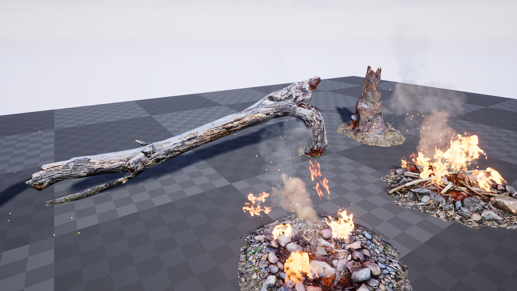 ArtStation - SCANNED BONFIRES AND STUMPS | Game Assets