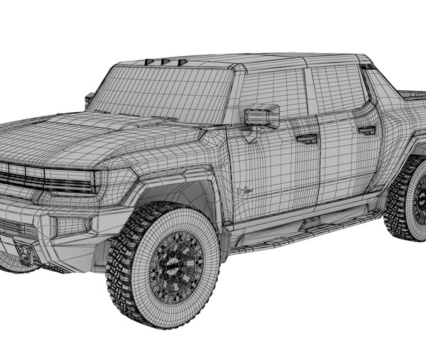 ArtStation - 3d Model Hummer EV | Resources