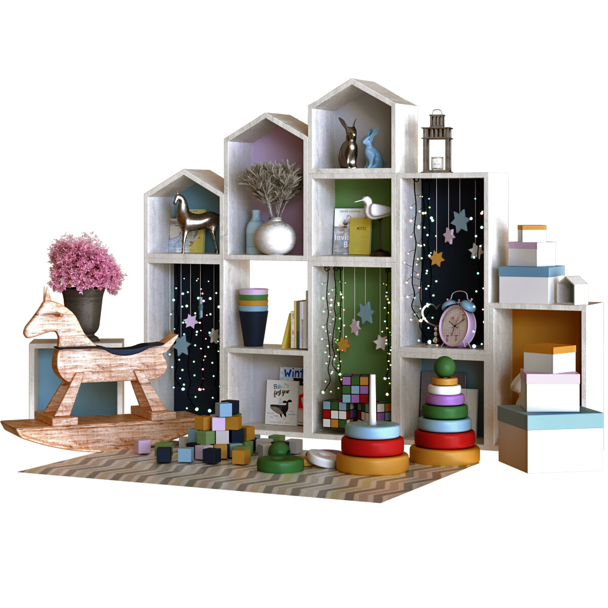 ArtStation - children decor set 001 | Resources