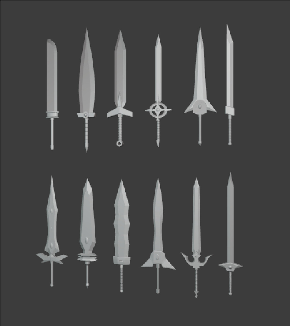 ArtStation - Fantasy swords (12 Pack ) | Game Assets