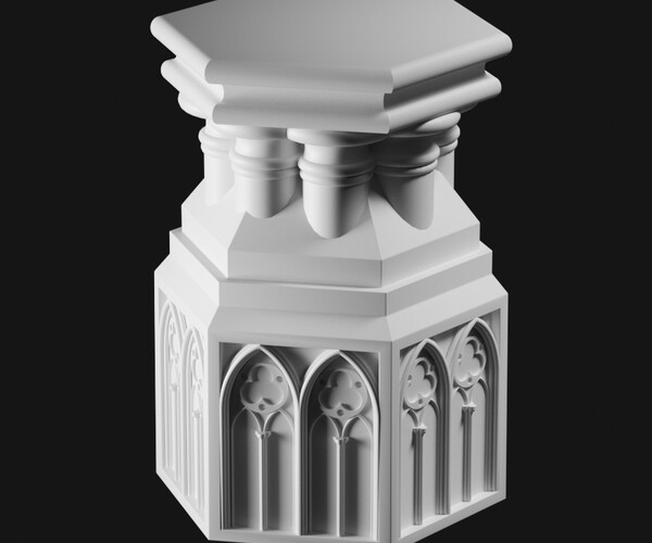 ArtStation - Gothic column base | Resources